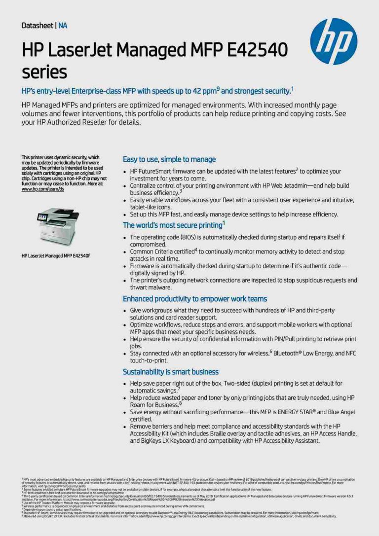HP E42540 – RED PEPPER